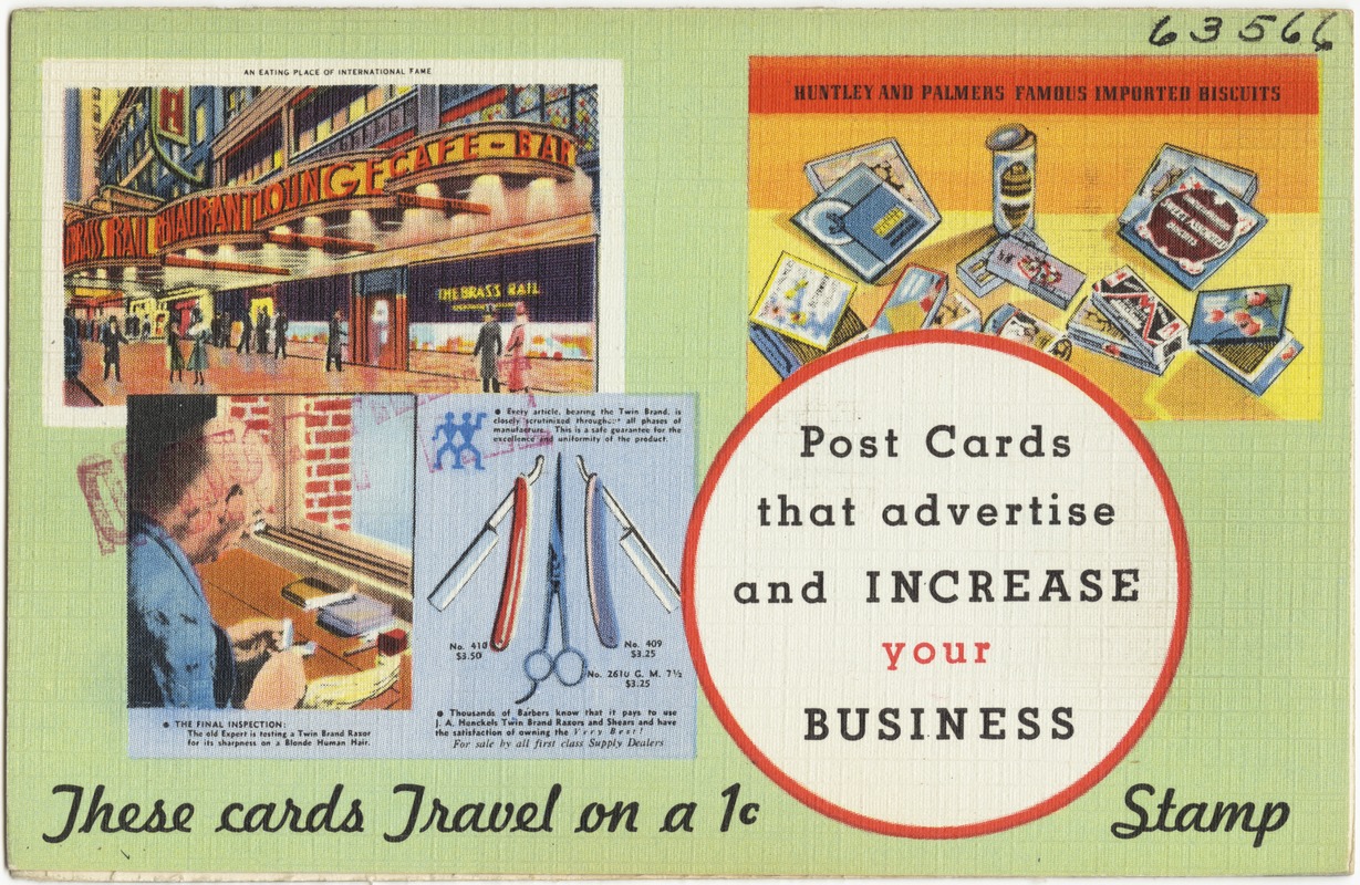 Post cards that advertise and increase your business - Digital Commonwealth