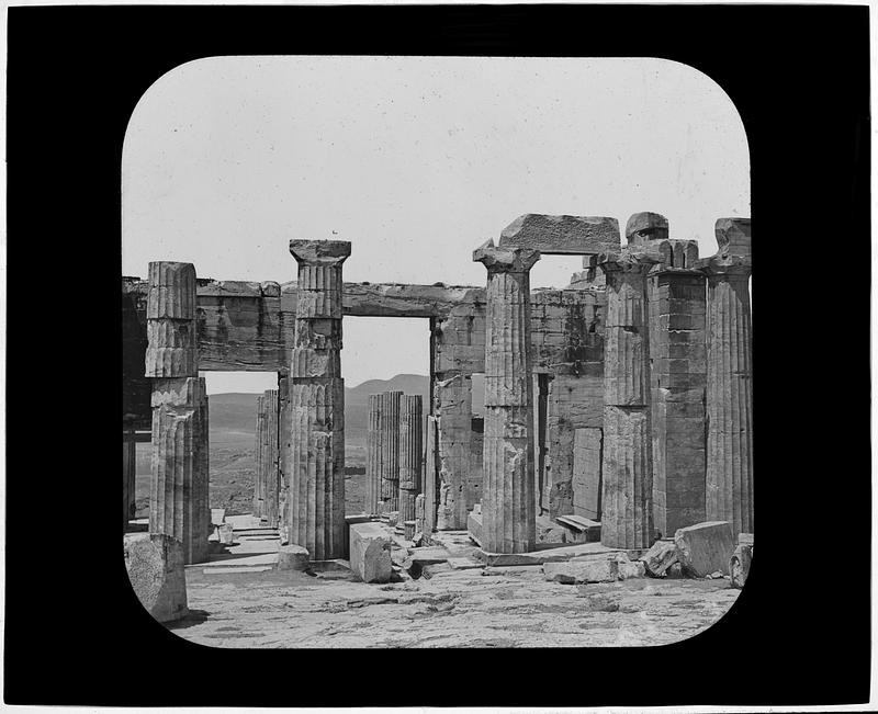 Greece - the Propylaea from within, Athens - Digital Commonwealth