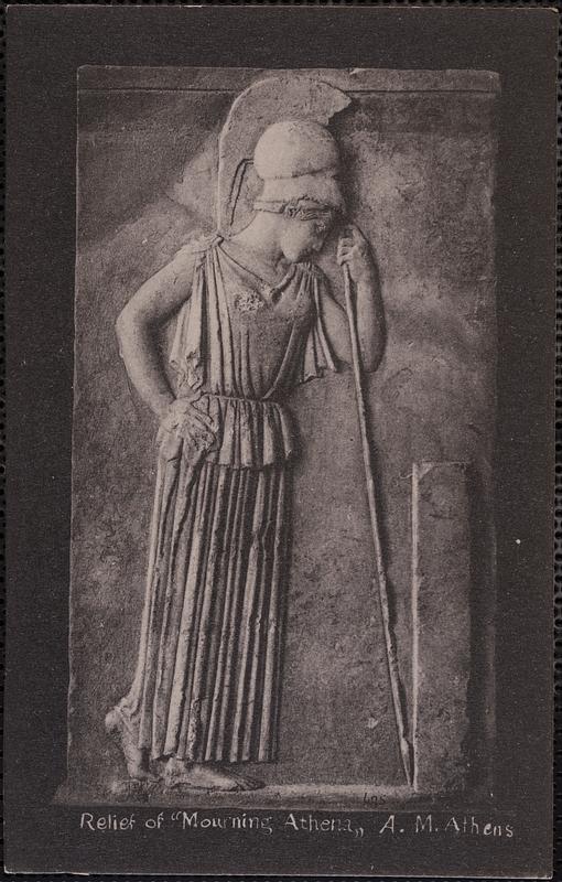Relief of "Mourning Athena" A. M. Athens - Digital Commonwealth