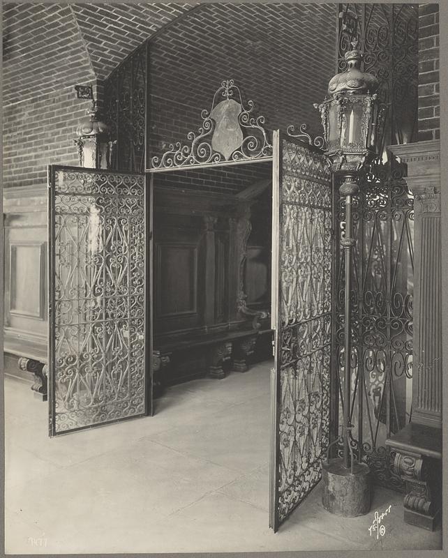 Boston, Gardner Museum, interior, court cloister, grille - Digital ...