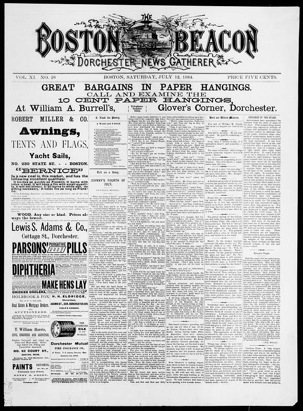 The Boston Beacon and Dorchester News Gatherer, July 12, 1884 - Digital ...
