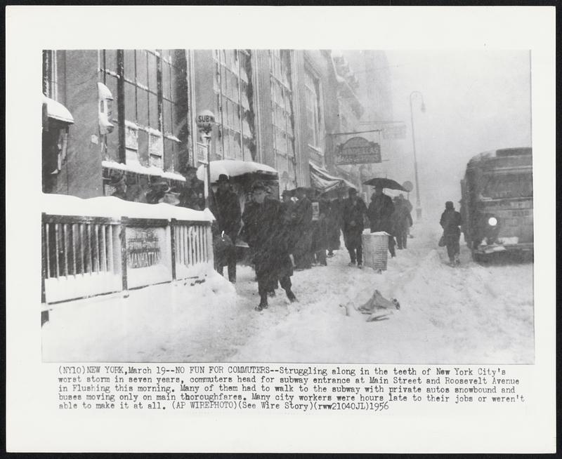 New York - No Fun For Commuters - Struggling along in the teeth of New ...