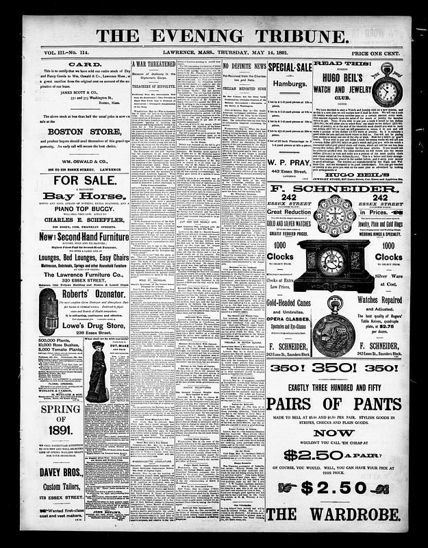 The Evening Tribune - Digital Commonwealth