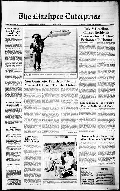 The Mashpee Enterprise. July 02, 1999 - Digital Commonwealth