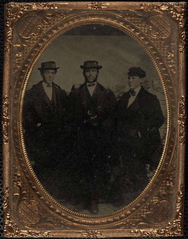 Portrait of three men - Digital Commonwealth