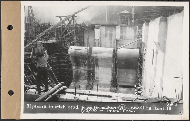 Contract No. 19, Dam and Substructure of Ware River Intake Works at ...
