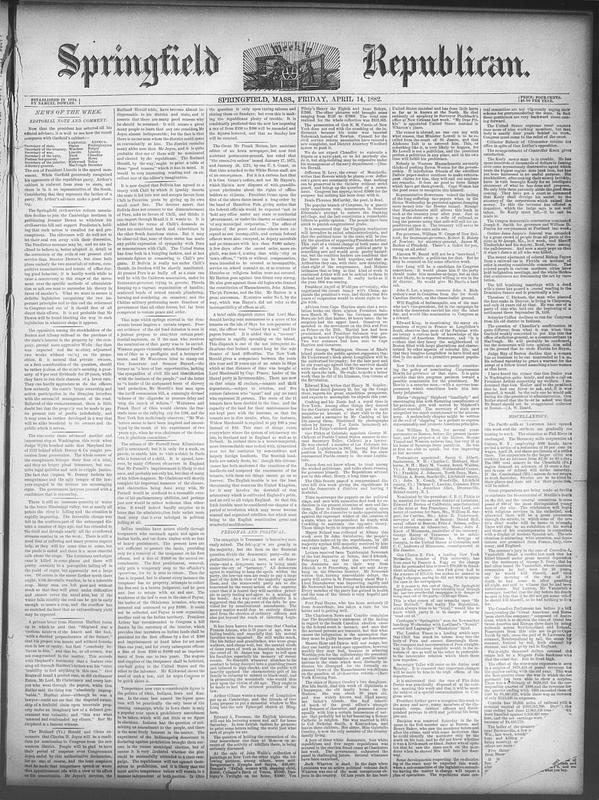 Springfield Weekly Republican - Digital Commonwealth