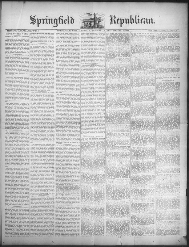 Springfield Weekly Republican - Digital Commonwealth