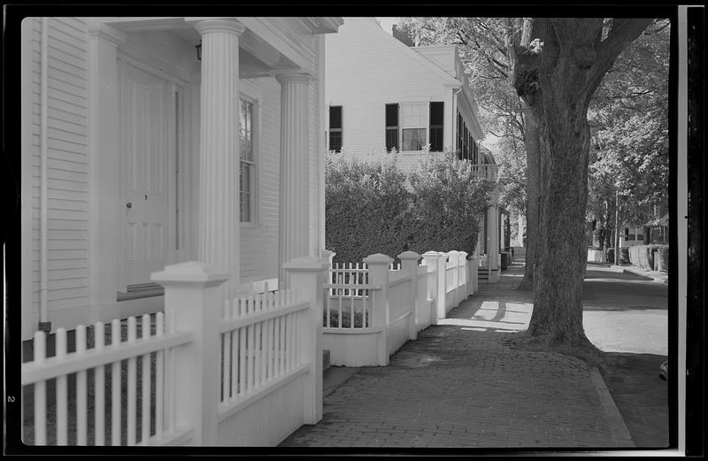 Sidewalk scene, Nantucket - Digital Commonwealth