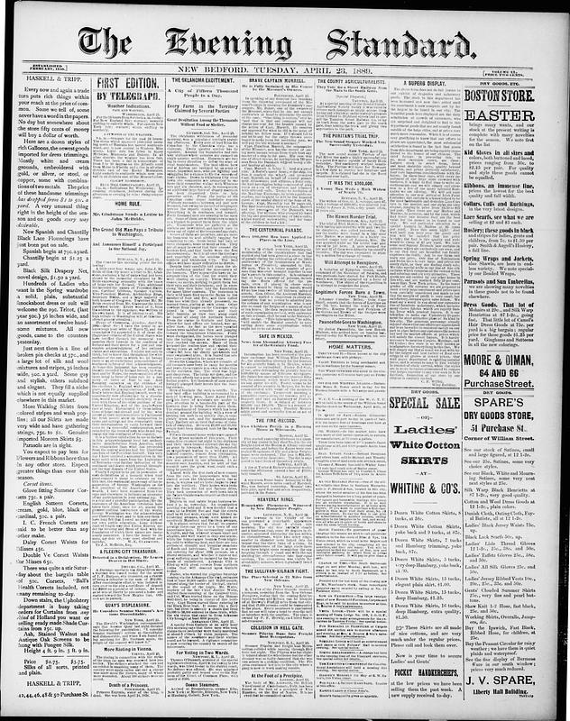 Evening Standard. April 23, 1889 - Digital Commonwealth