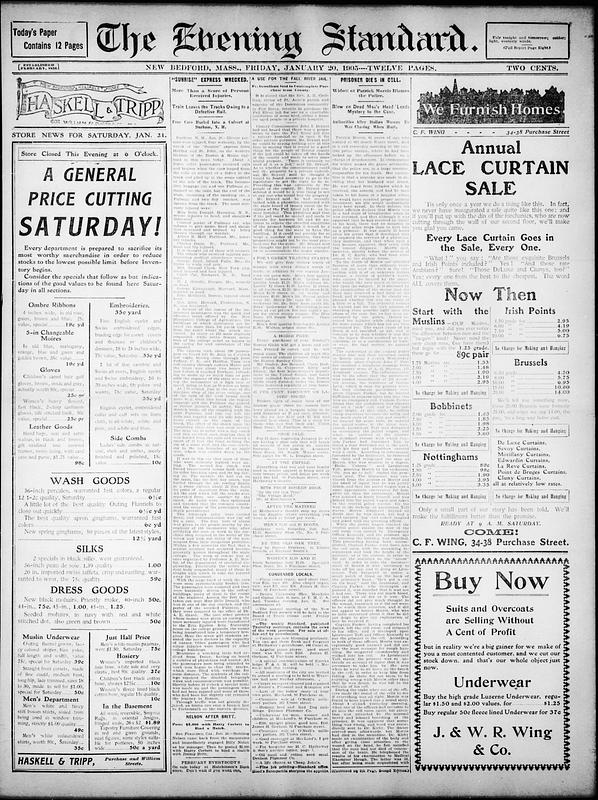 Evening Standard. January 20, 1905 - Digital Commonwealth