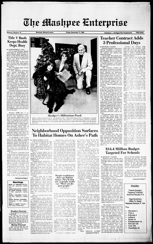 The Mashpee Enterprise. December 17, 1999 - Digital Commonwealth