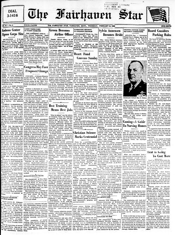 The Fairhaven Star. February 24, 1966 - Digital Commonwealth