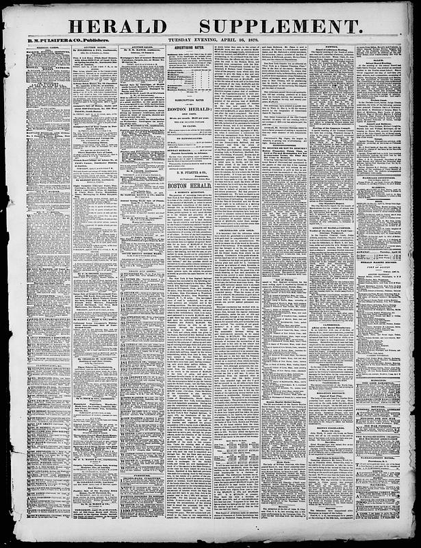The Boston Herald. April 16, 1878 - Digital Commonwealth