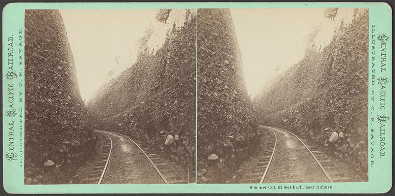 Bloomer Cut, 63 feet high, near Auburn - Digital Commonwealth