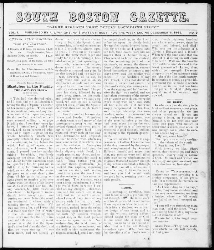 South Boston Gazette, December 04, 1847 - Digital Commonwealth
