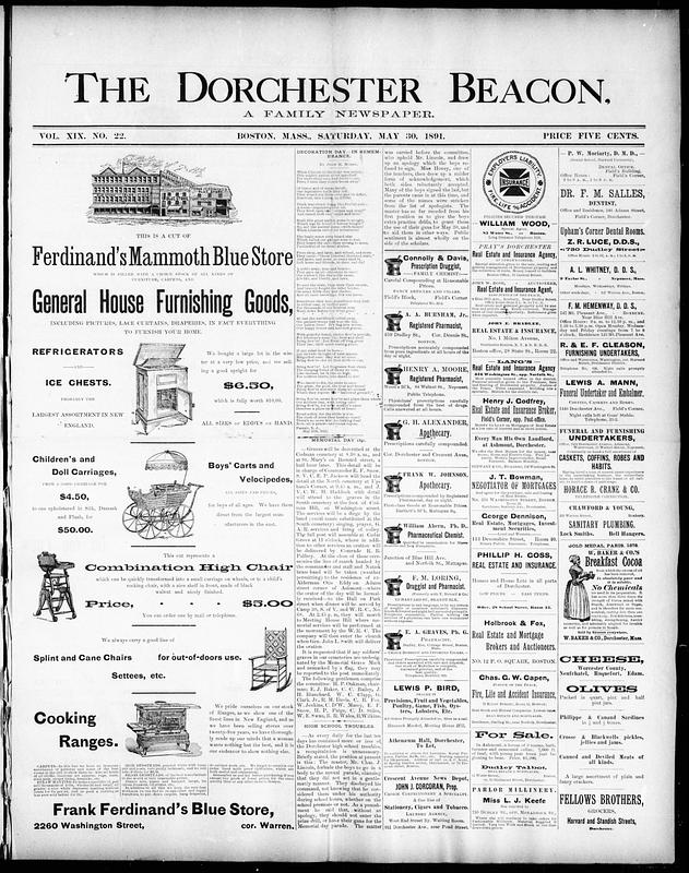 The Dorchester Beacon. May 30, 1891 - Digital Commonwealth