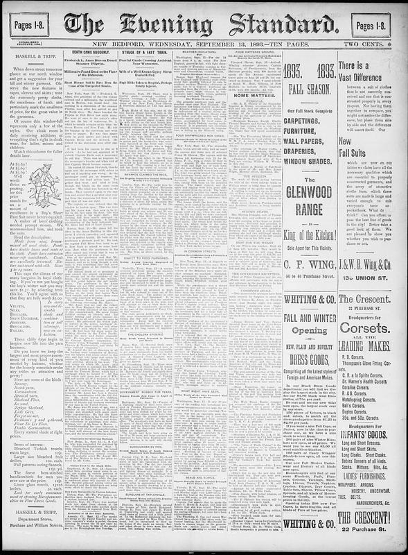 Evening Standard. September 13, 1893 - Digital Commonwealth