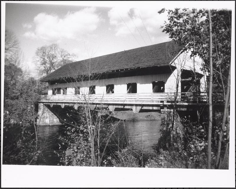 Pepperell Covered Bridge (second) - Digital Commonwealth