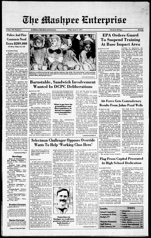 The Mashpee Enterprise. April 11, 1997 - Digital Commonwealth