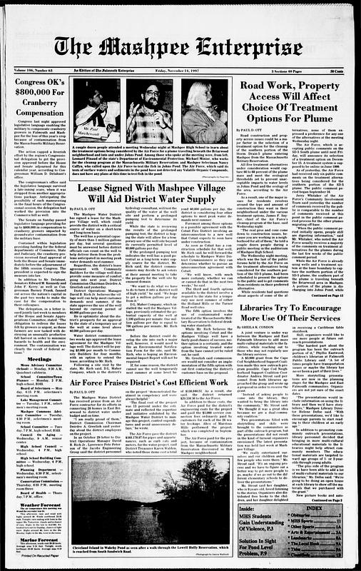 The Mashpee Enterprise. November 14, 1997 - Digital Commonwealth