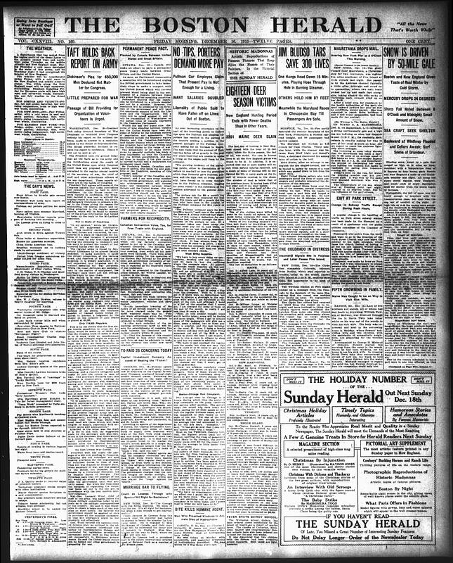 The Boston Herald. December 16, 1910 - Digital Commonwealth