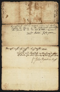 Deed, Samuel Partridge to Cotten Partridge, 1731-2 - Digital Commonwealth