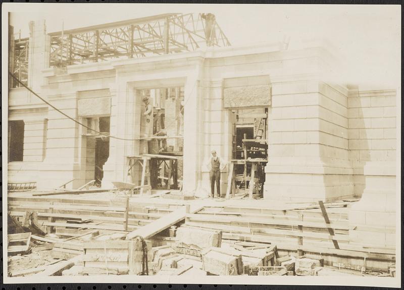 Construction of the Museum of Fine Arts, Boston - Digital Commonwealth
