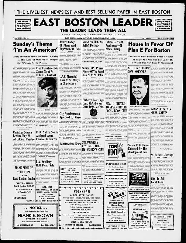 East Boston Leader. May 16, 1947 - Digital Commonwealth