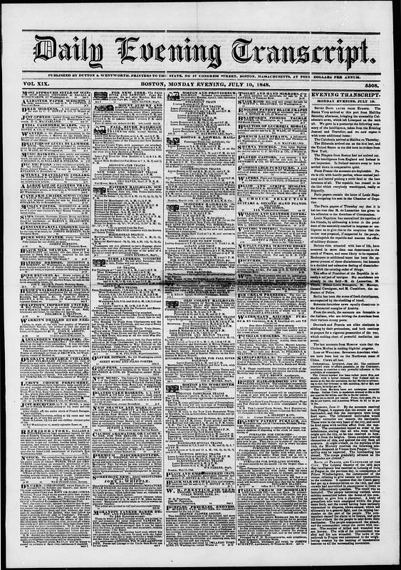 Daily Evening Transcript - Digital Commonwealth