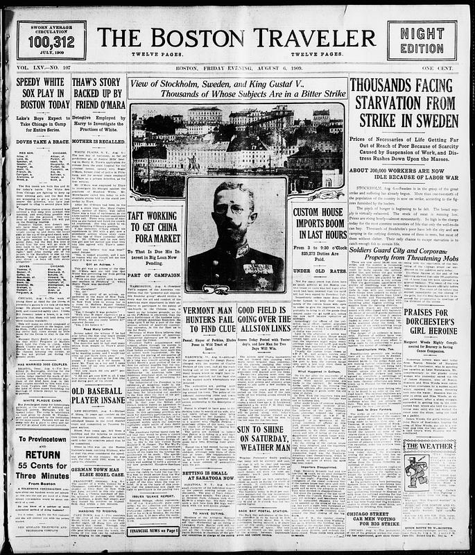 The Boston Traveler. August 06, 1909 - Digital Commonwealth