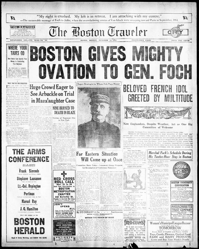 The Boston Traveler. November 14, 1921 - Digital Commonwealth