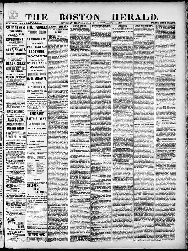 The Boston Herald. May 15, 1875 - Digital Commonwealth