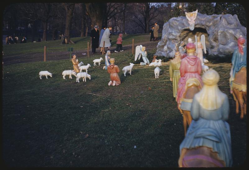 Boston Common nativity - Digital Commonwealth