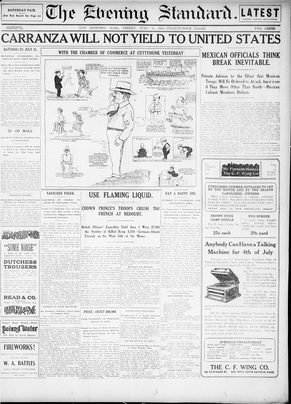 Evening Standard. June 30, 1916 - Digital Commonwealth