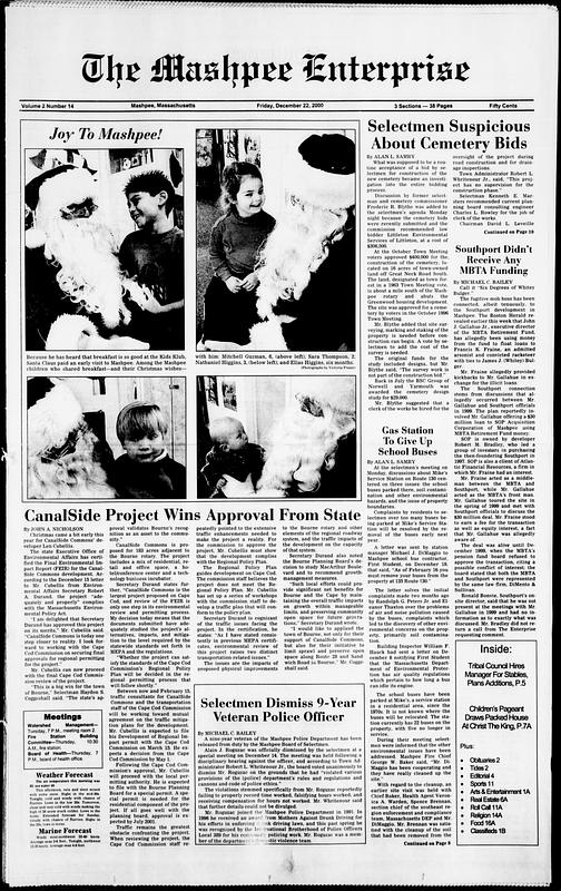 The Mashpee Enterprise. December 22, 2000 - Digital Commonwealth