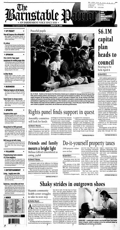 Barnstable Patriot. March 10, 2006 - Digital Commonwealth