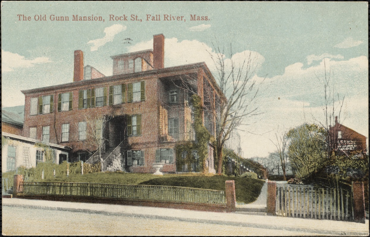 The old Gunn mansion, Rock St., Fall River, Mass. - Digital Commonwealth