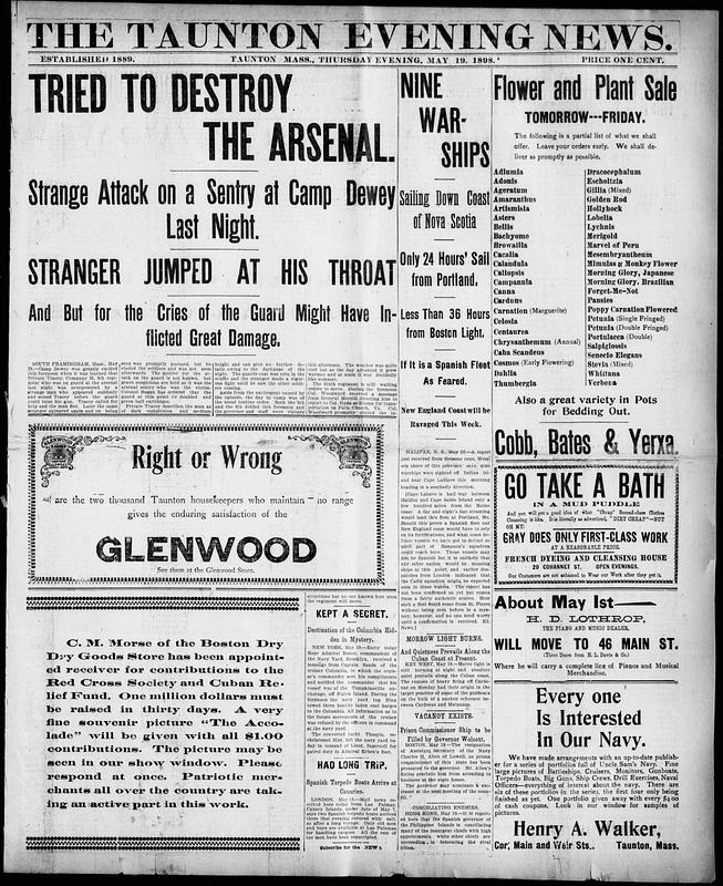 The Taunton Evening News. May 19, 1898 - Digital Commonwealth