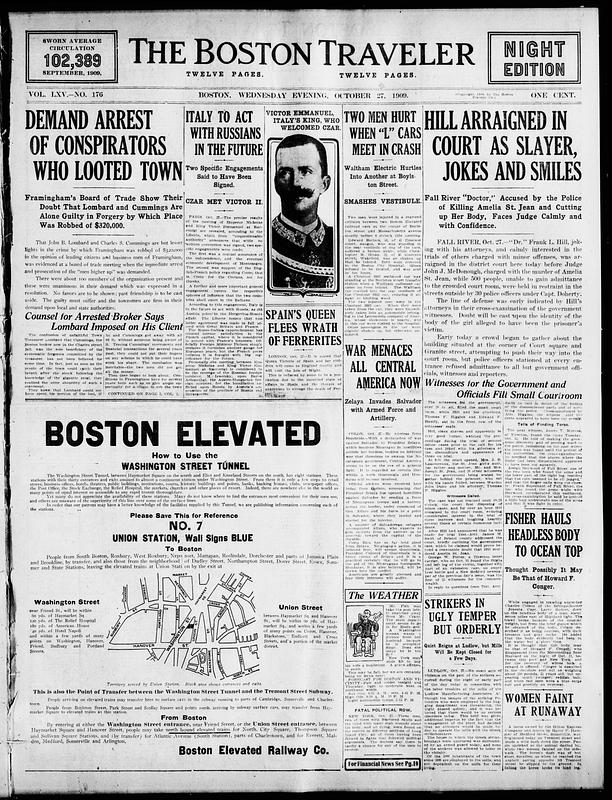 The Boston Traveler. October 27, 1909 - Digital Commonwealth