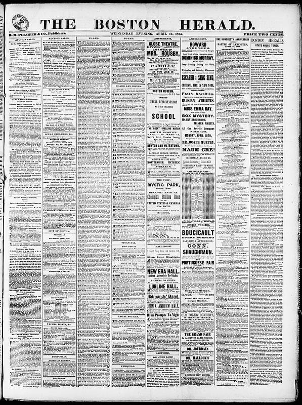 The Boston Herald. April 14, 1875 - Digital Commonwealth