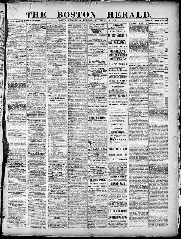The Boston Herald. November 10, 1875 - Digital Commonwealth