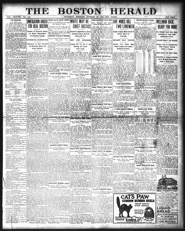 The Boston Herald. October 20, 1910 - Digital Commonwealth