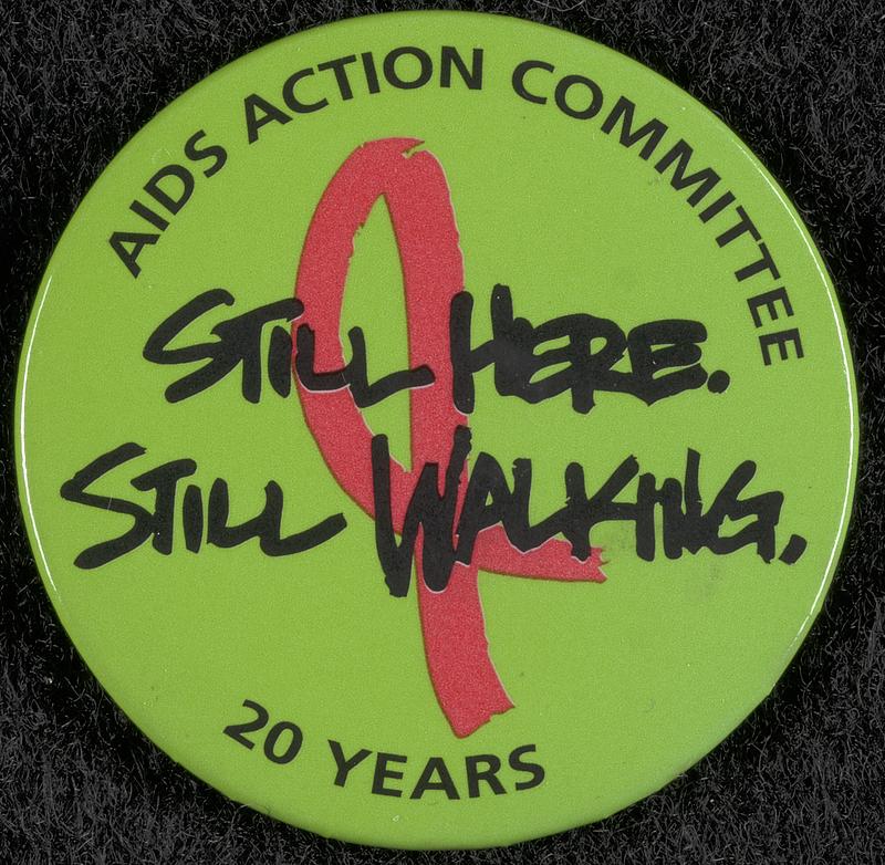 AIDS Action Committee button - Digital Commonwealth