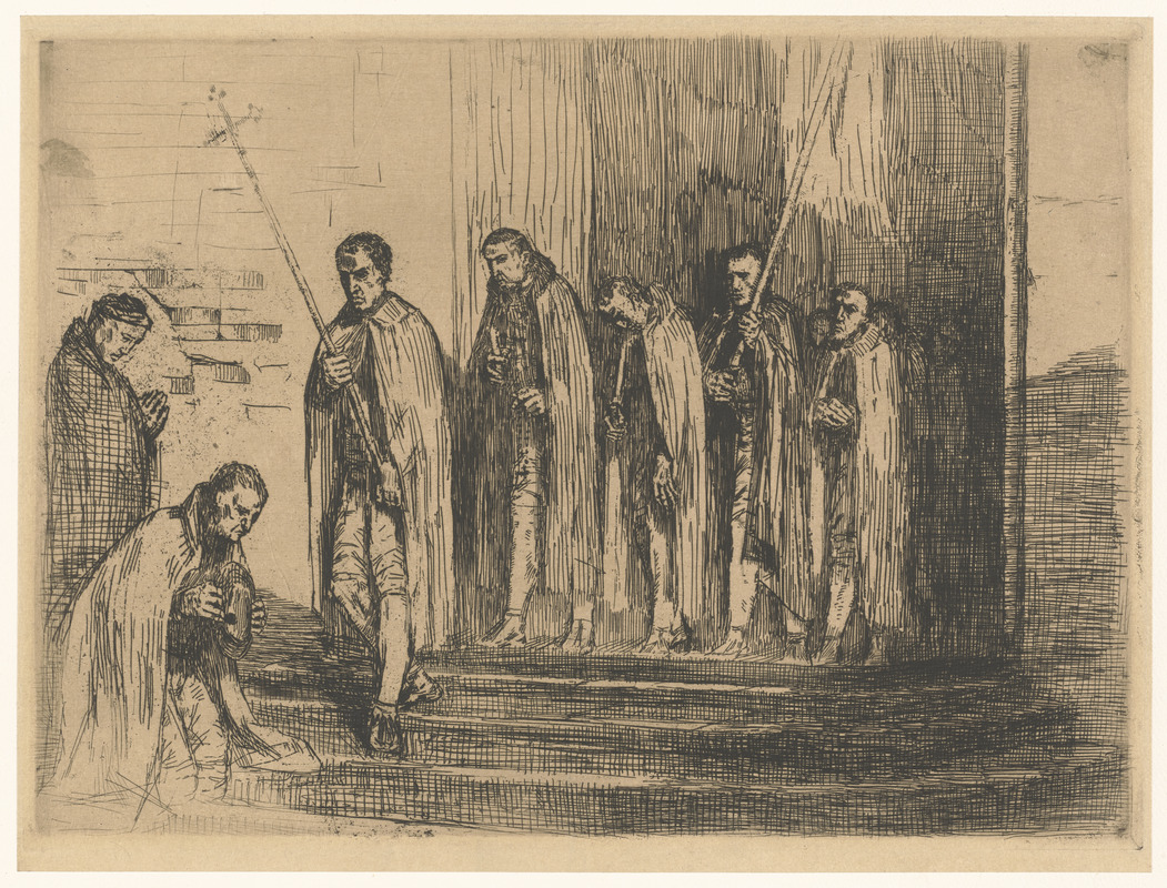 La sortie de la procession - Digital Commonwealth