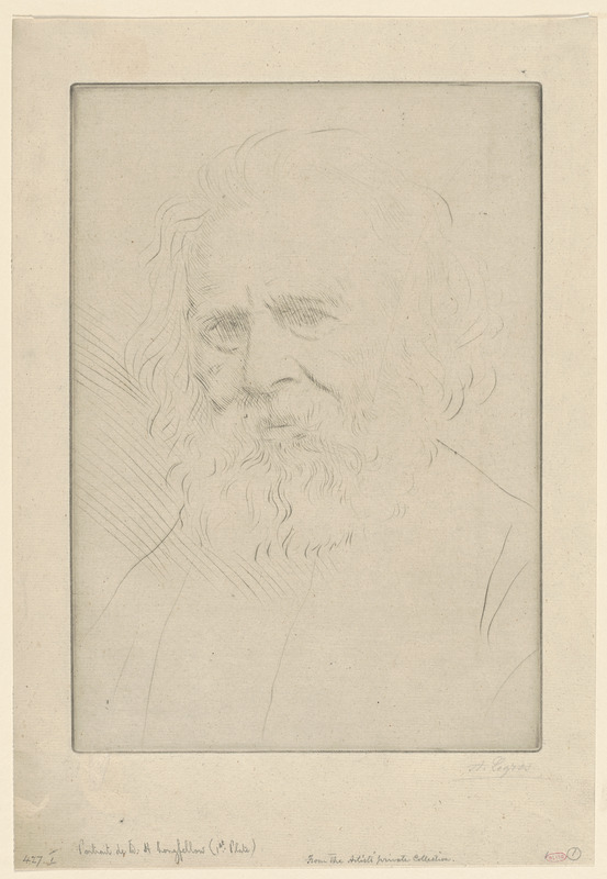 Portrait de W. H. Longfellow (1st plate) - Digital Commonwealth