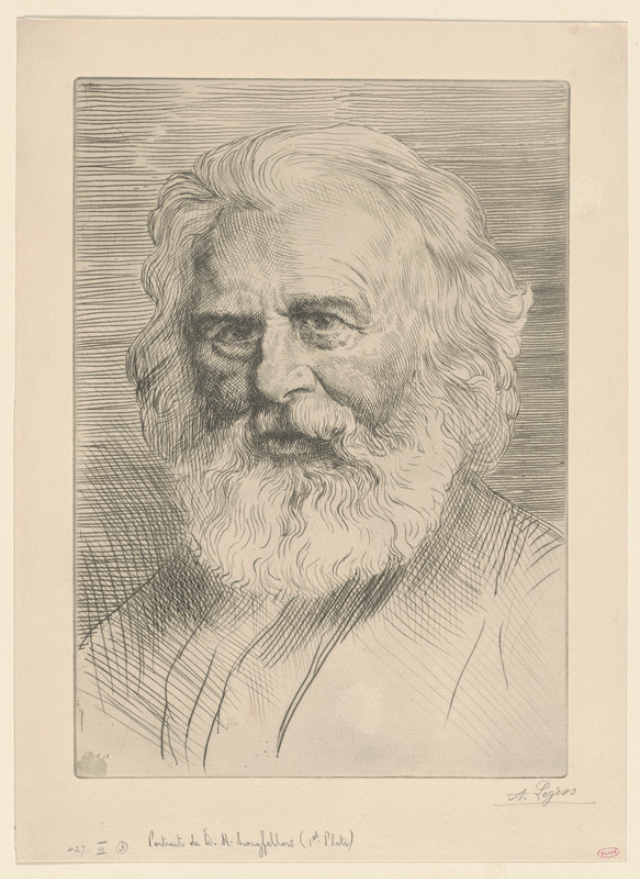 Portrait de W. H. Longfellow (1st plate) - Digital Commonwealth