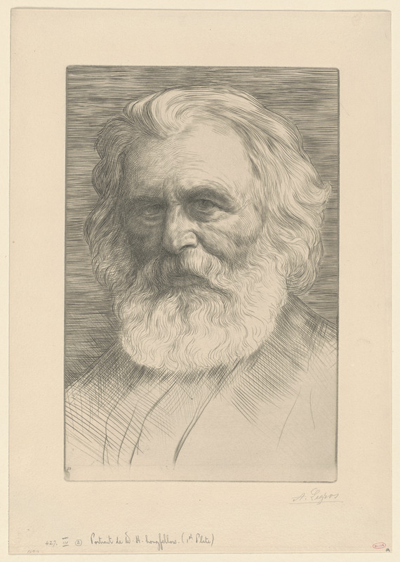 Portrait de W. H. Longfellow (1st plate) - Digital Commonwealth