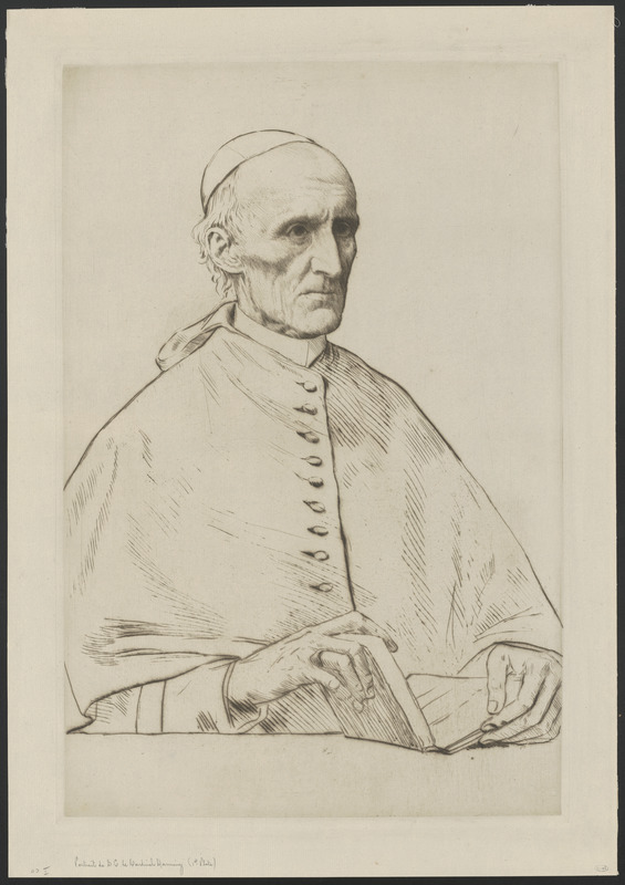 Portrait de S.E. le Cardinal Manning (1st plate) - Digital Commonwealth