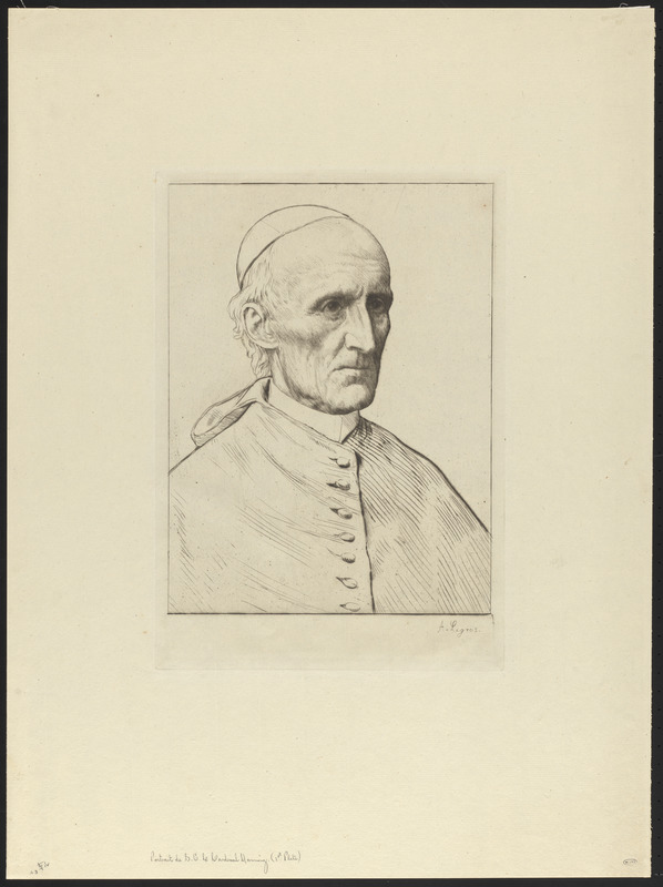 Portrait de S.E. le Cardinal Manning (1st plate) - Digital Commonwealth